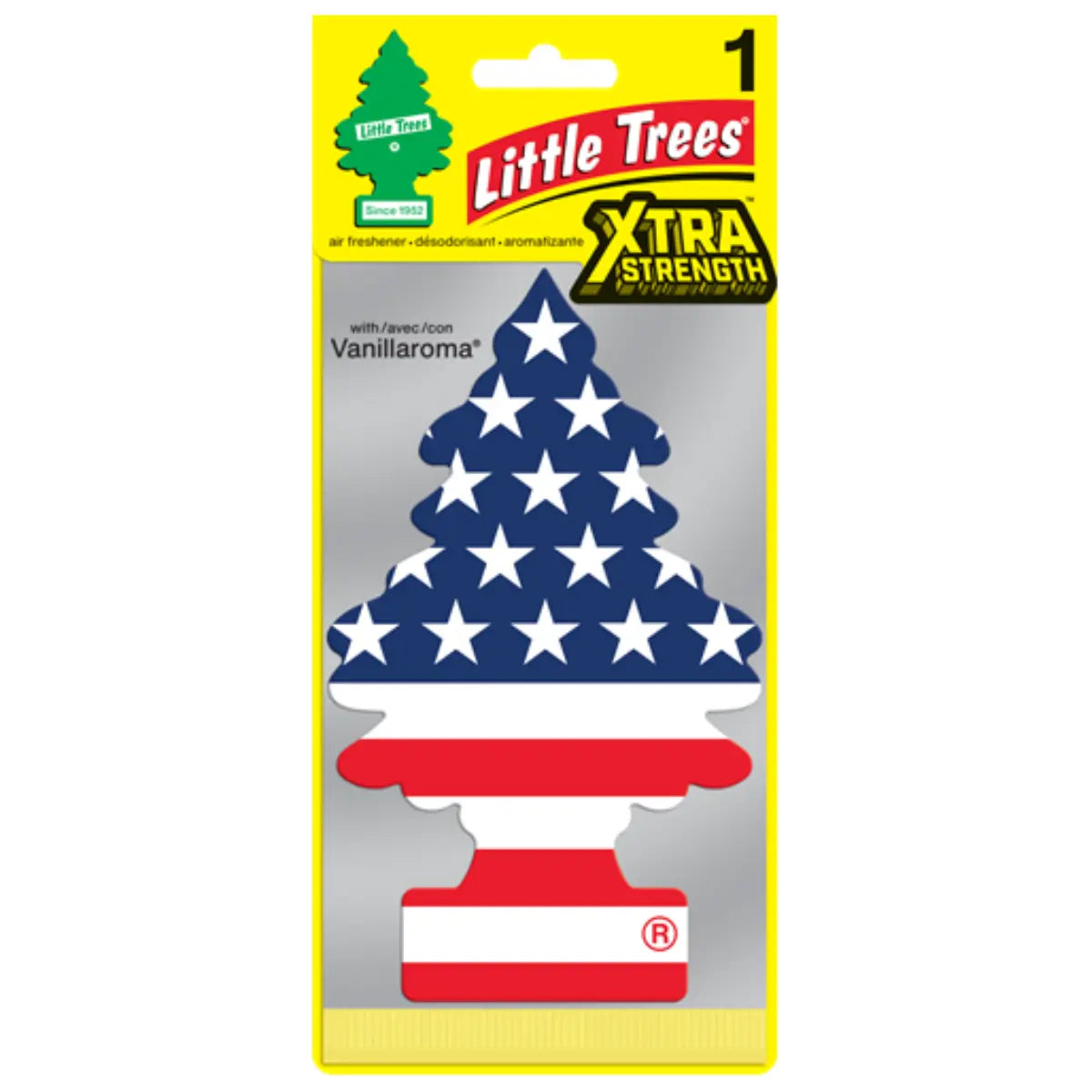 Xtra Strength Little Trees America Air Freshener – Vanillaroma – 1 Pack ...