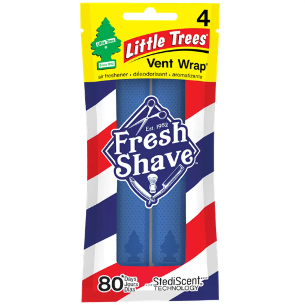 Little Trees Fresh Shave Vent Wraps – 4 × 4-Packs | Wholesale